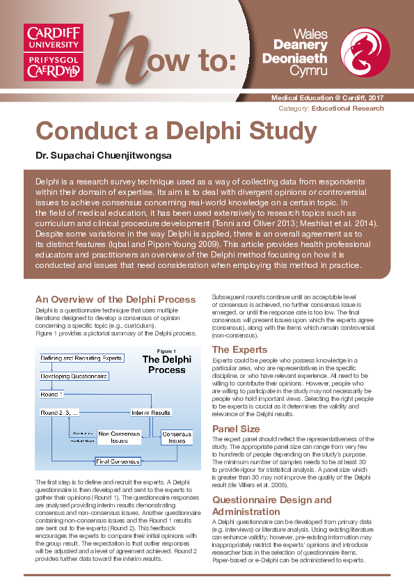 (PDF) How to Conduct a Delphi Study