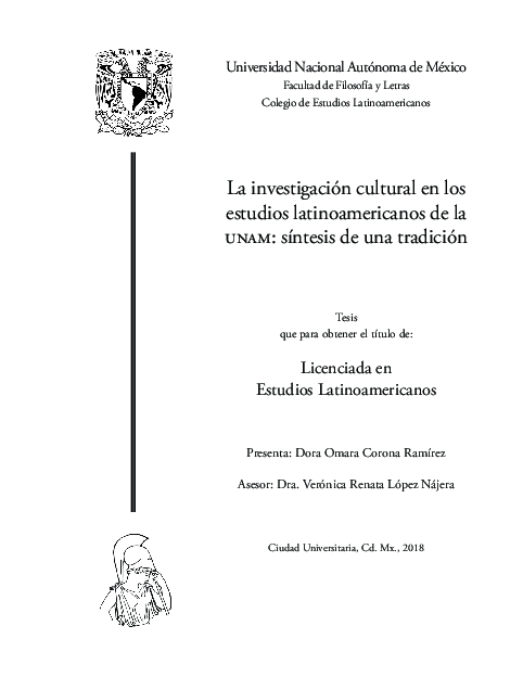 (PDF) La investigación cultural en los estudios latinoamericanos de la ...