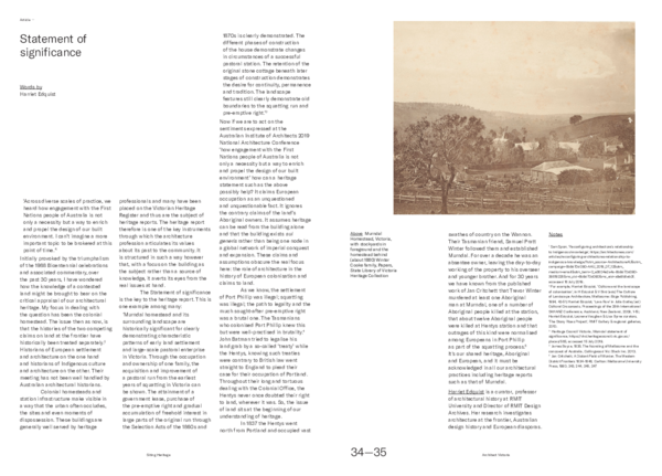 (PDF) Statement of significance