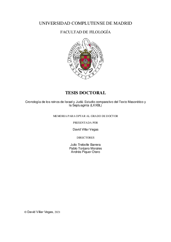 (PDF) Cronología de los reinos de Israel y Judá: Estudio comparativo ...