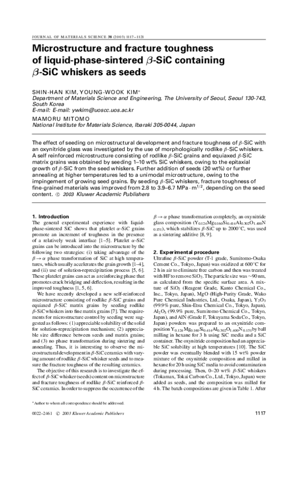 (PDF) Microstructure and fracture toughness of liquid-phase-sintered ...