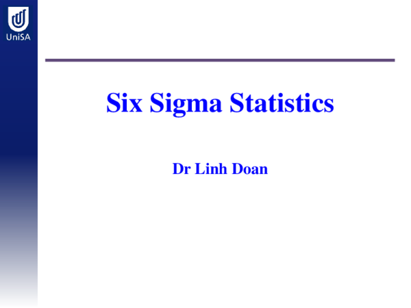 (PDF) Six Sigma Statistics