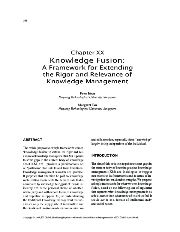 (PDF) Knowledge Fusion