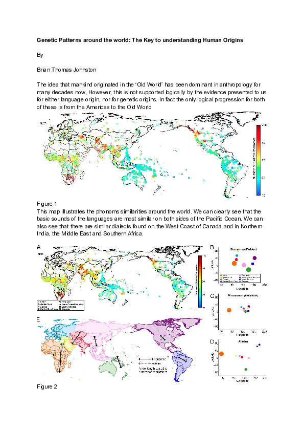 (DOC) Genetic Patterns around the world The Key to understanding Human ...