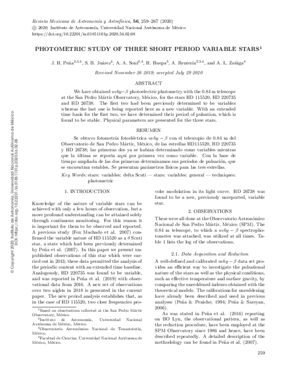 (PDF) Photometrics Study of Three Short Period Variable Stars