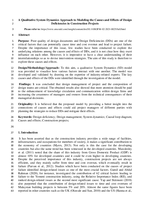 (PDF) A Qualitative System Dynamics Approach to Modeling the Causes and ...