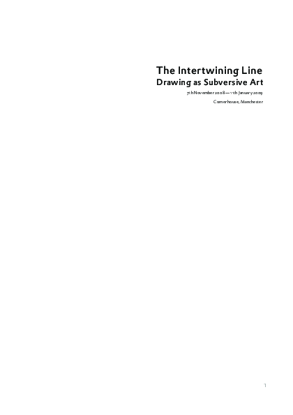 (PDF) The Intertwining Line: Drawing as Subversive Art