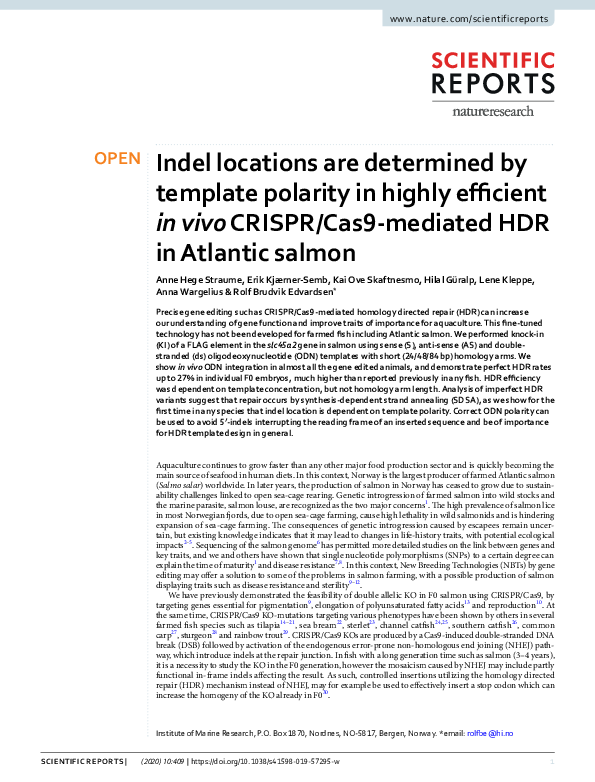 (PDF) Indel locations are determined by template polarity in highly ...