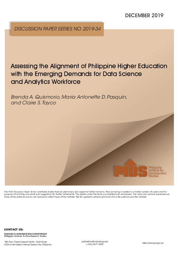 (PDF) Assessing the Alignment of Philippine Higher Education with the ...
