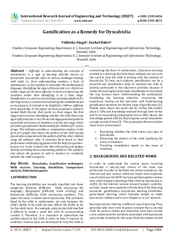 (PDF) IRJET- International Research Journal of Engineering and ...
