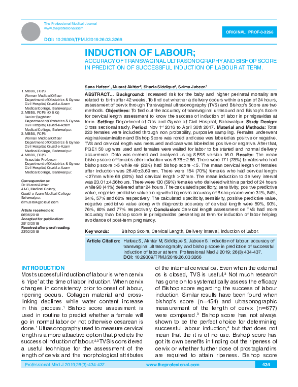 (PDF) Induction of Labour