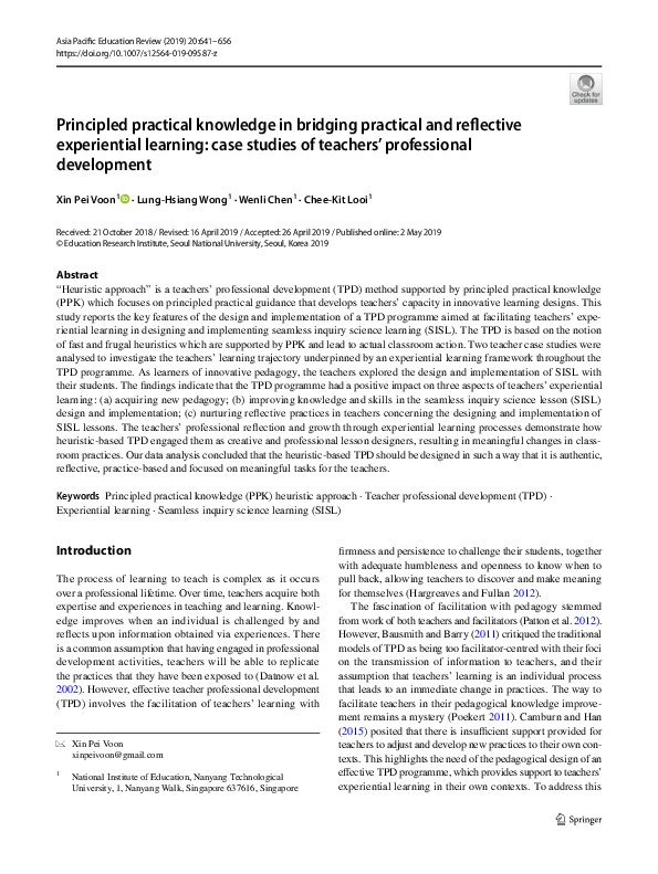 (PDF) Principled practical knowledge in bridging practical and ...