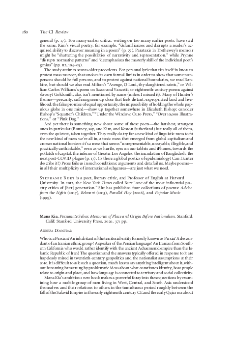 (PDF) Review of Mana Kia, "Persianate Selves: Memories of Place and ...