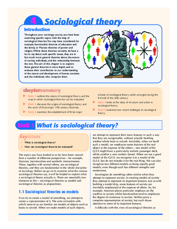 (PDF) Sociological theory