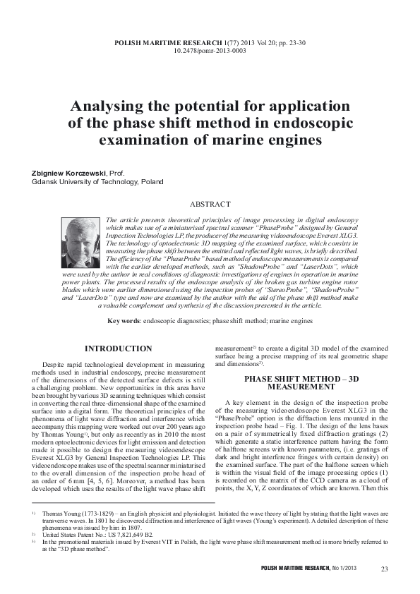 (PDF) Analysing the potential for application of the phase shift method ...