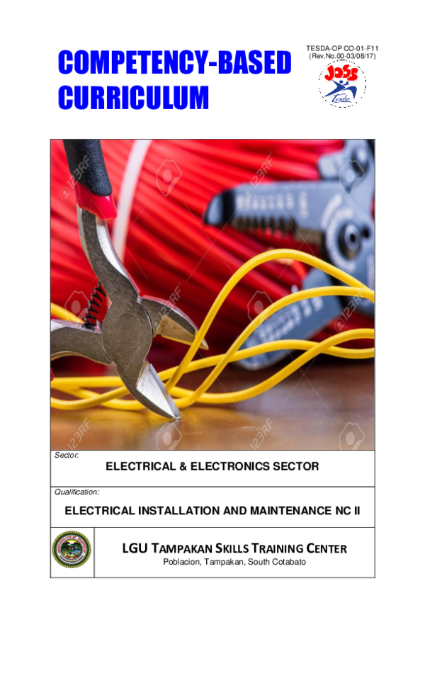 (PDF) COMPETENCY-BASED CURRICULUM IN EIM NCII - ADAPTED