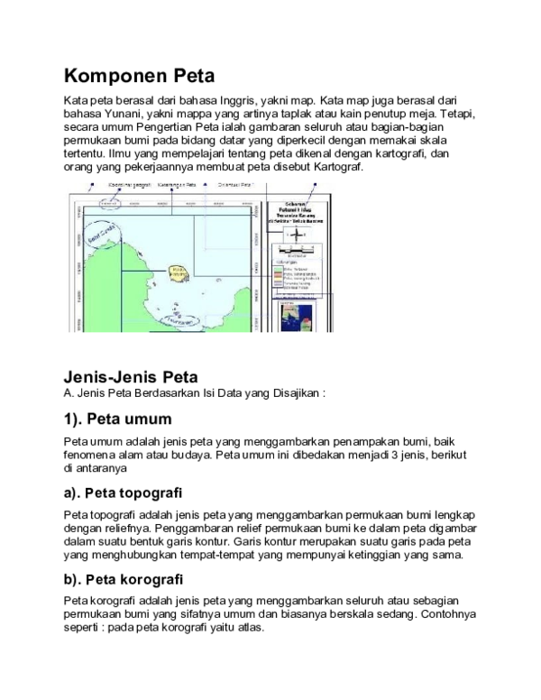 (DOC) Bahan Ajar Komponen Peta