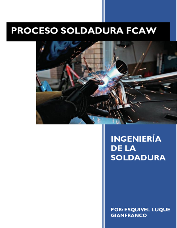 (PDF) Proceso de soldadura FCAW