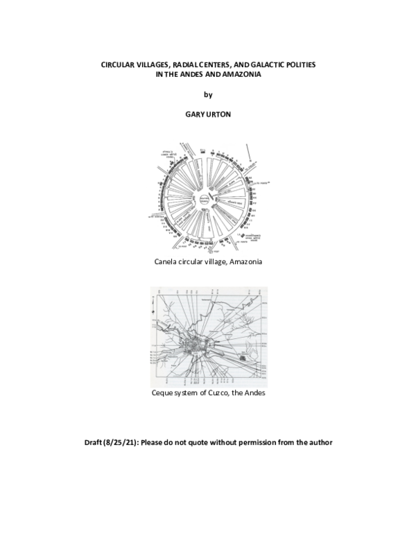 (PDF) Circular Villages, Radial Centers and Galactic Polities in the ...