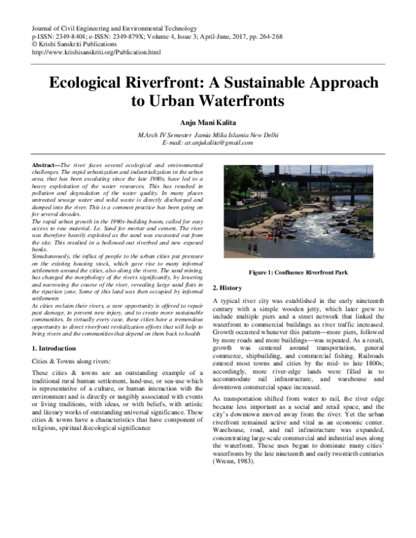 (PDF) Ecological Riverfront: A Sustainable Approach to Urban Waterfronts