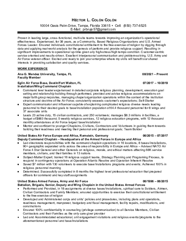 (DOC) Resume HL Colon Colon July 2021 | Hector L Colon Colon - Academia.edu