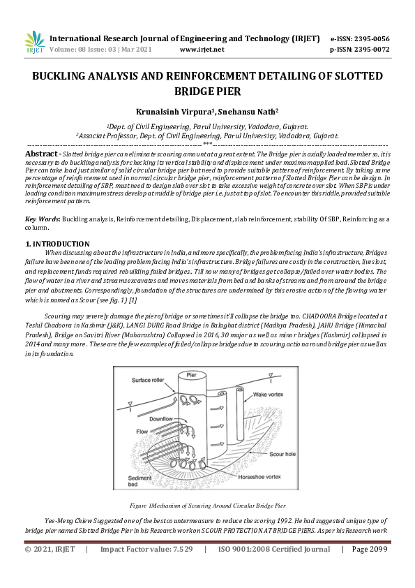 (PDF) IRJET- BUCKLING ANALYSIS AND REINFORCEMENT DETAILING OF SLOTTED ...