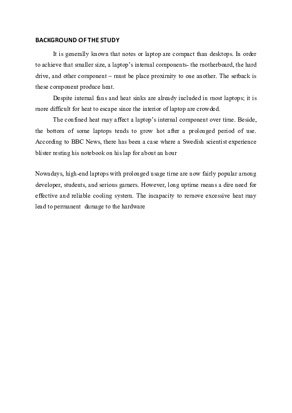 (DOC) BACKGROUND OF THE STUDY | Olajide Oluwaseyi - Academia.edu