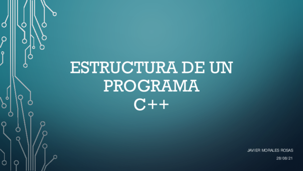 (PDF) ESTRUCTURA DE UN PROGRAMA EN C++
