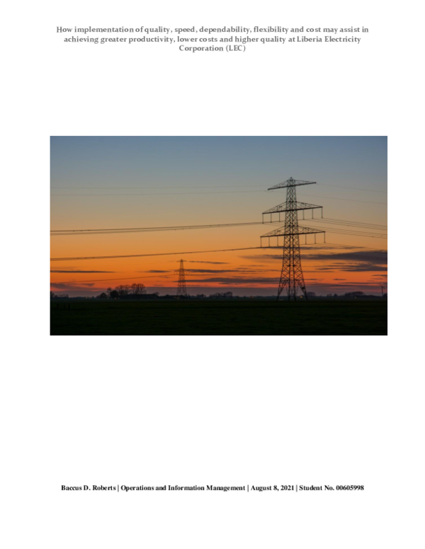 (PDF) How implementation of quality, speed, dependability, flexibility ...