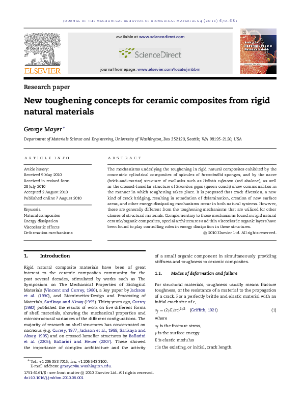 (PDF) New toughening concepts for ceramic composites from rigid natural ...