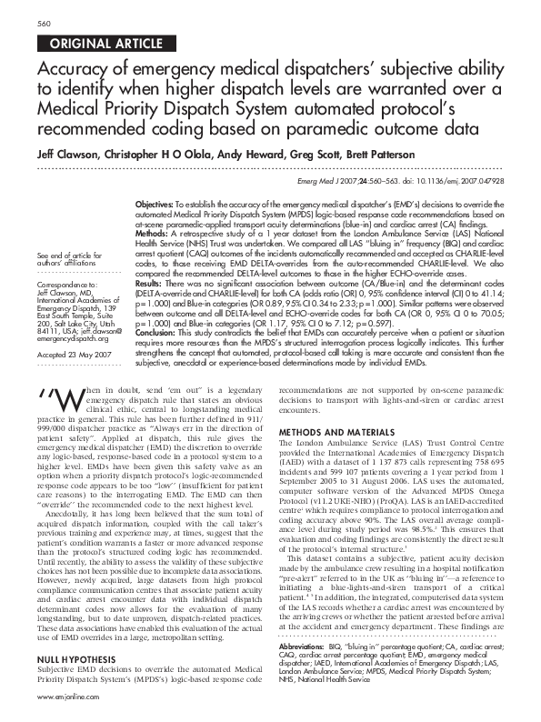 (PDF) The duration to identify out-of-hospital cardiac arrest | Omer ...