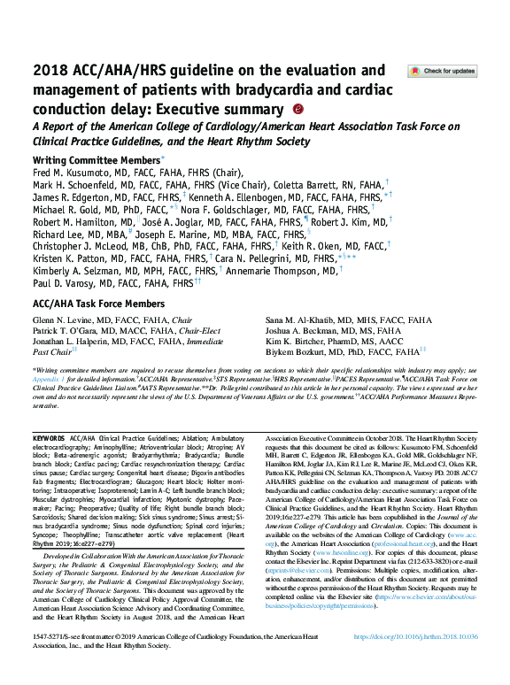 (PDF) 2018 ACC/AHA/HRS Guideline on the Evaluation and Management of ...