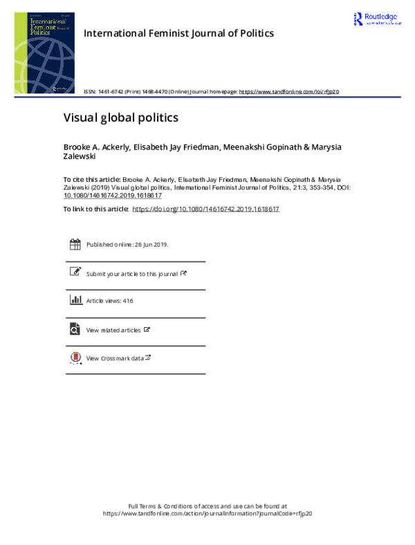 (PDF) Visual global politics