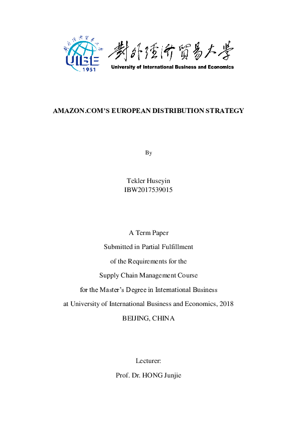 (PDF) Amazon Strategy