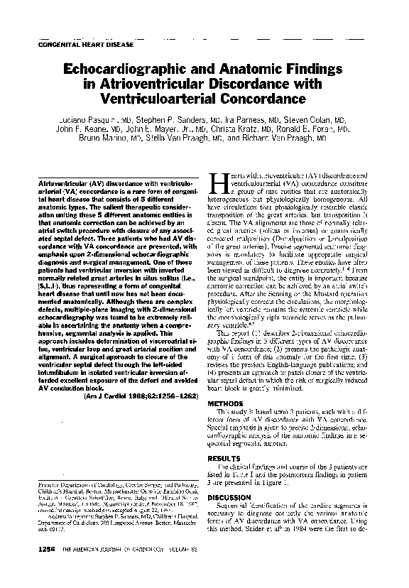 (PDF) Echocardiographic and anatomic findings in atrioventricular ...