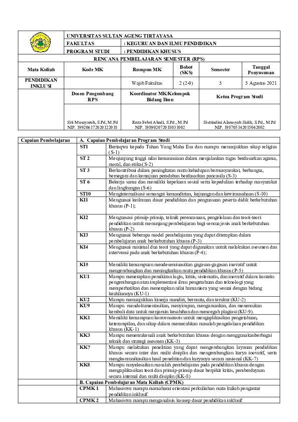 (DOC) RPS Pend Inklusi