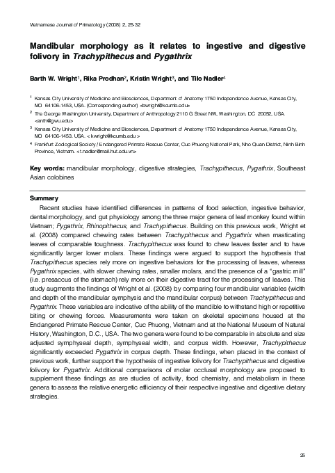 (PDF) Tail postures of four quadrupedal leaf monkeys (Pygathrix nemaeus ...