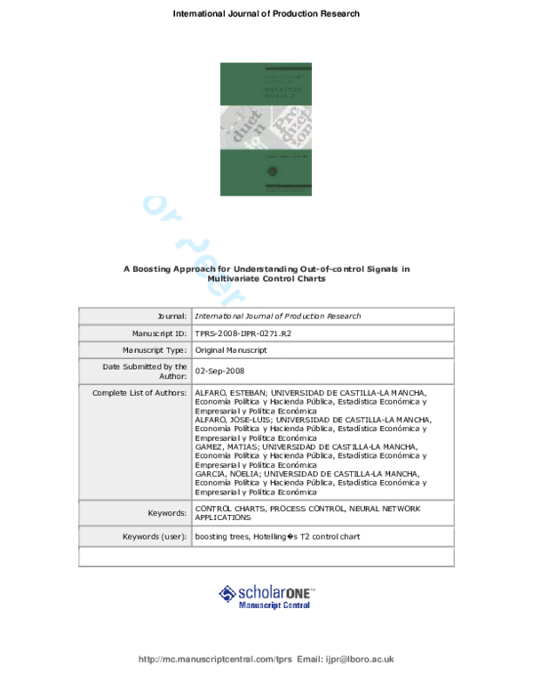 (PDF) A boosting approach for understanding out-of-control signals in multivariate control charts