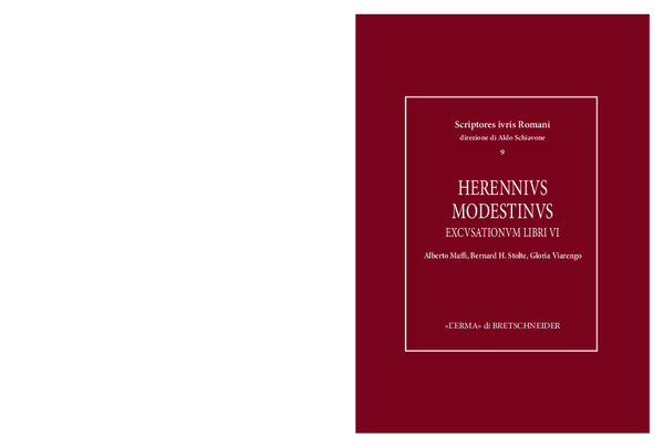 (PDF) Herennius Modestinus Excusationum libri VI