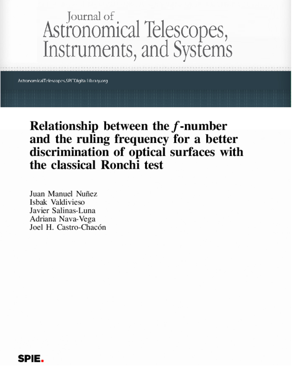 (PDF) Relationship between the f -number and the ruling frequency for a ...