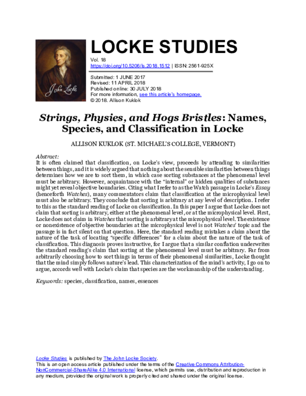 (PDF) Strings, Physies, and Hogs Bristles