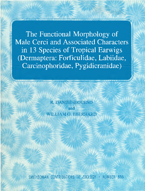 (PDF) The functional morphology of male cerci and associated characters ...