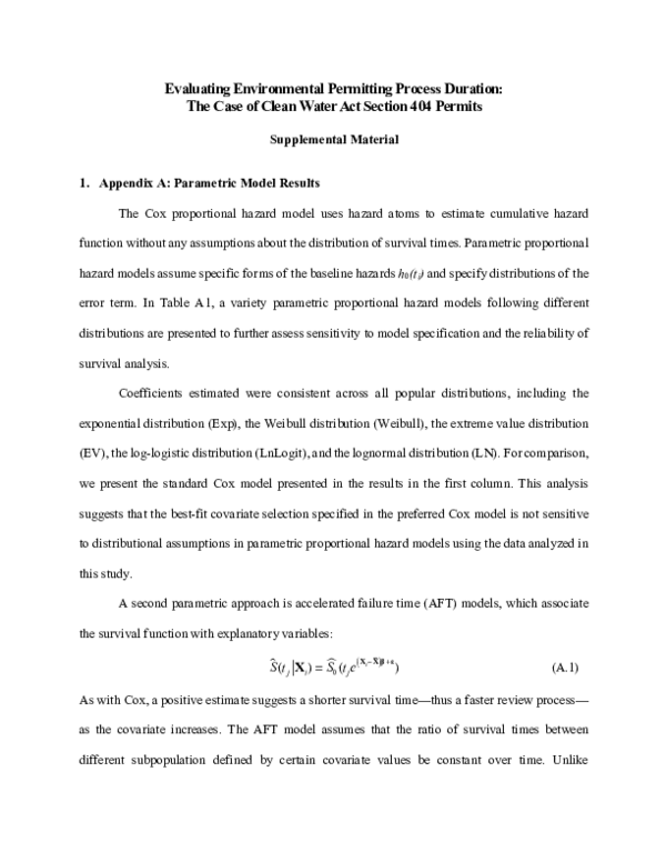 (PDF) Evaluating environmental permitting process duration: the case of ...