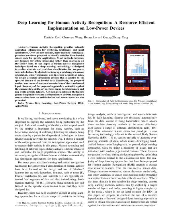 (PDF) Deep learning for human activity recognition: A resource ...