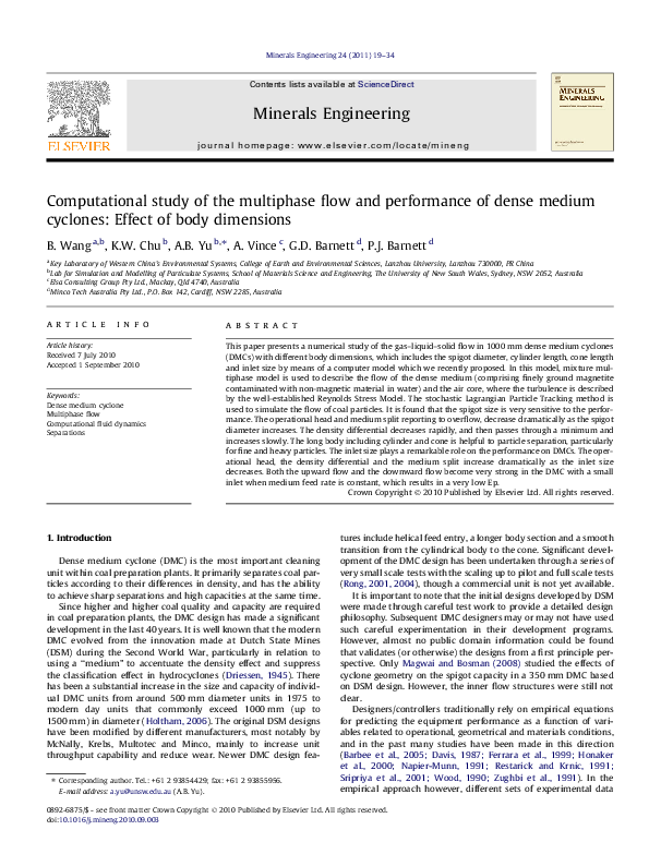(PDF) Computational study of the multiphase flow and performance of ...