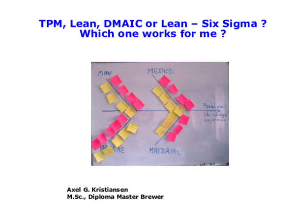 (PDF) Lean TPM Lean Six Sigma MAY 2021