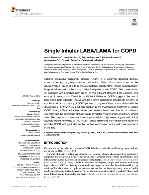 (PDF) Single Inhaler LABA/LAMA for COPD | Matteo Nardin - Academia.edu