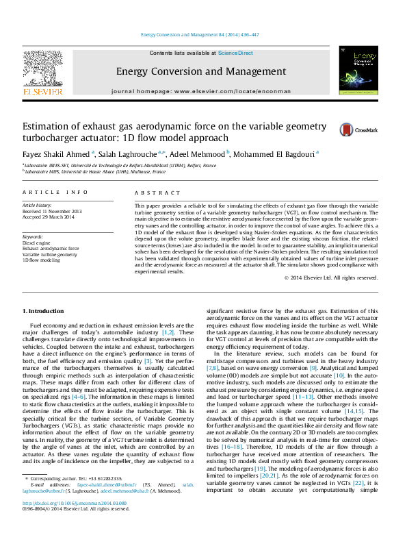(PDF) Estimation of exhaust gas aerodynamic force on the variable ...