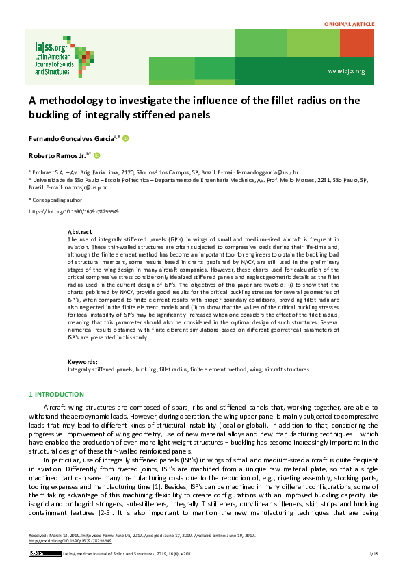 (PDF) A methodology to investigate the influence of the fillet radius ...