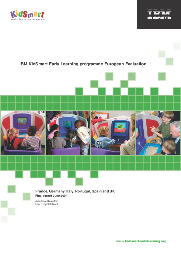 (PDF) IBM KidSmart Early Learning programme European Evaluation